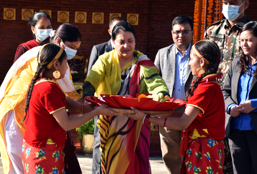 राष्ट्रपतिको उपस्थितिमा देउसीभैली - NepalKhoj